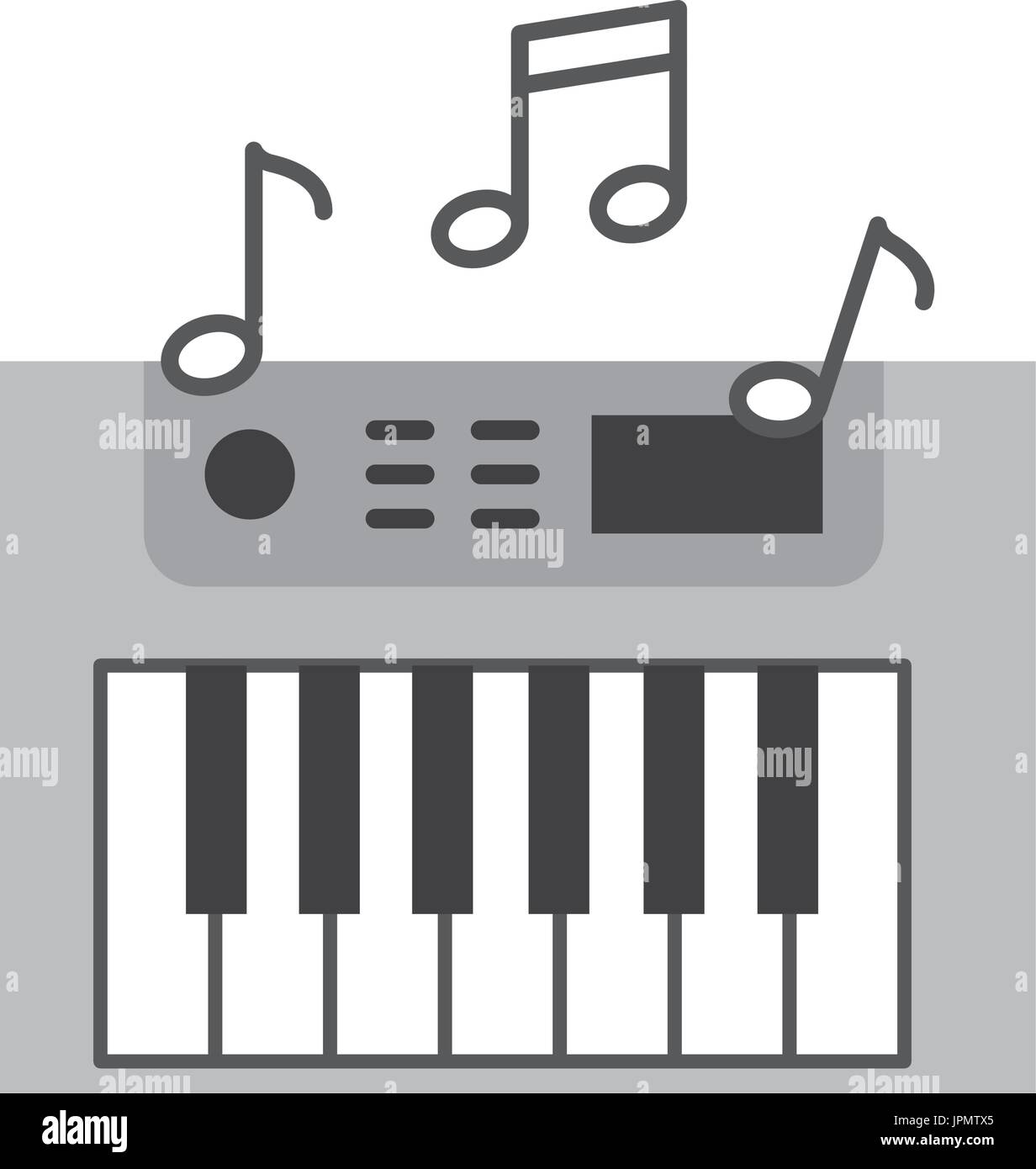 Synth console with notes Stock Vector Image & Art - Alamy