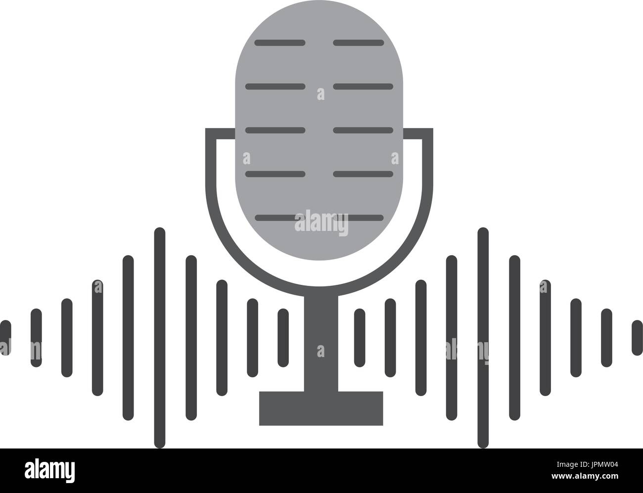 microphone audio isolated icon Stock Vector Image & Art - Alamy