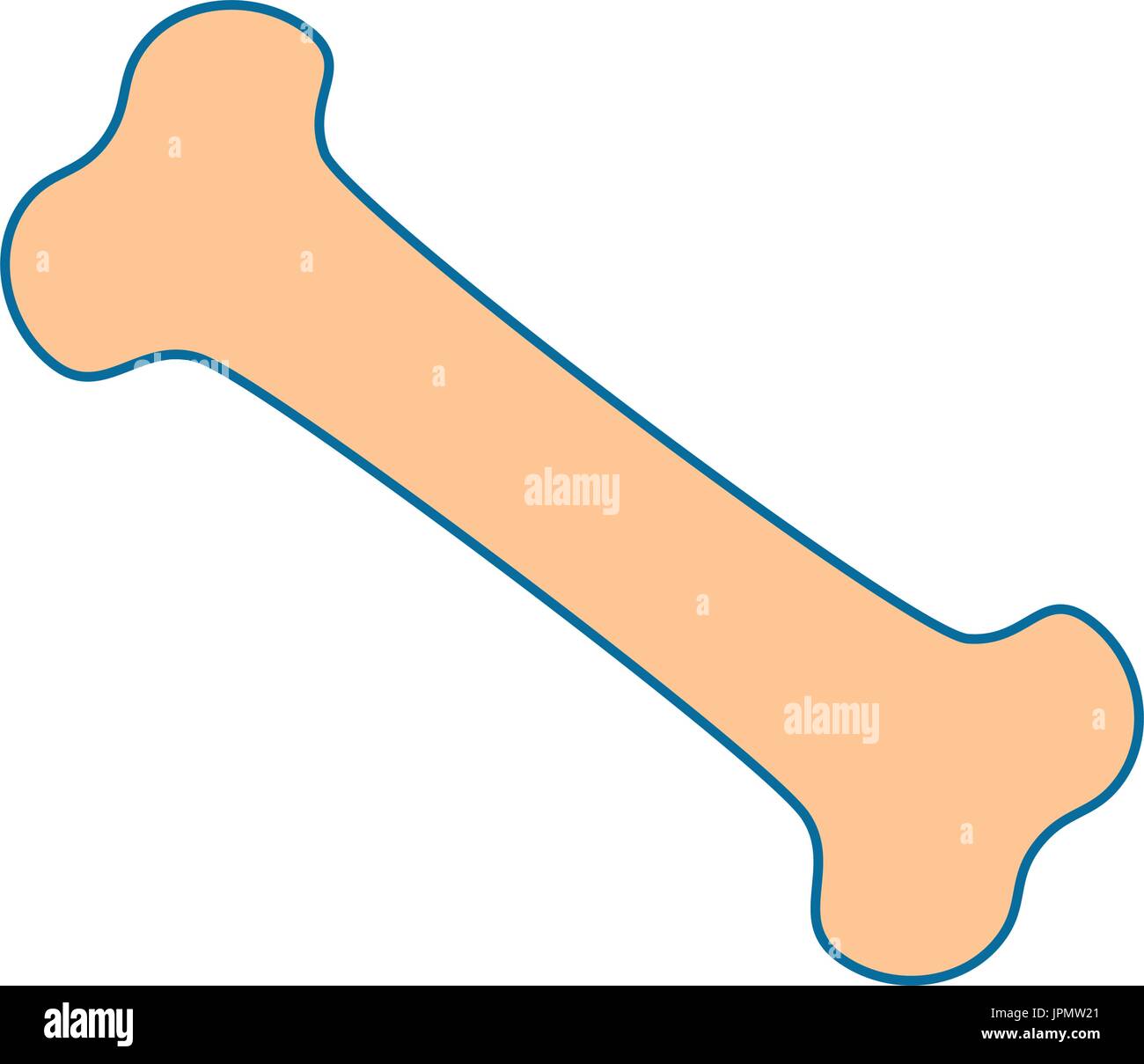 dog bone icon over white background vector illustration Stock Vector ...