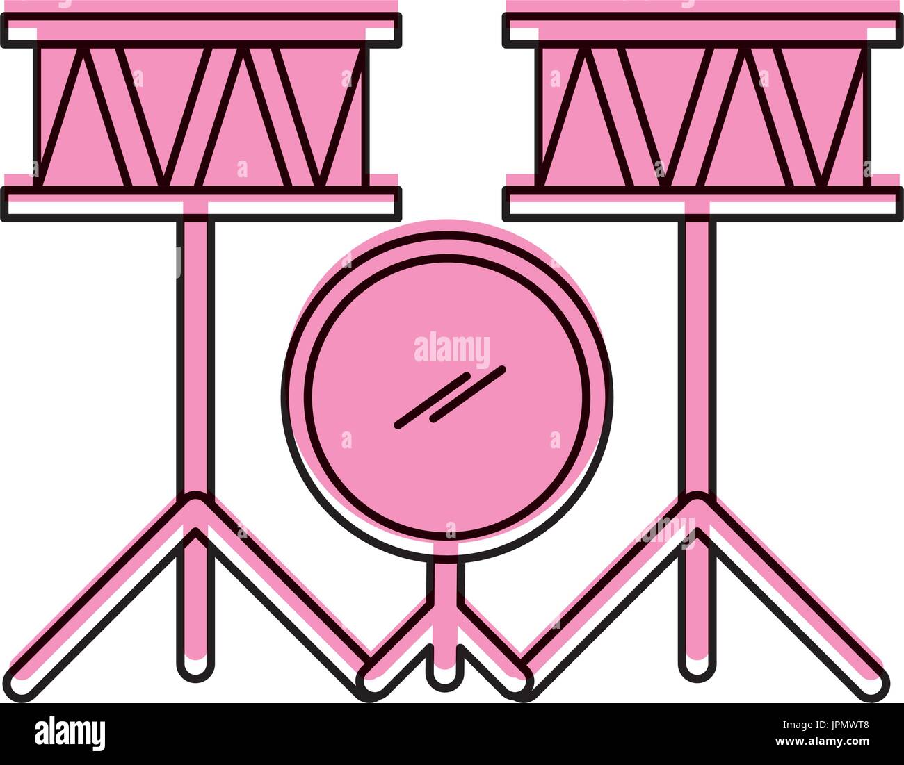 Battery instrument musical icon vector hi-res stock photography and ...