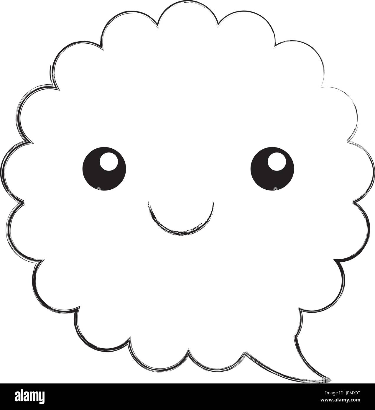 speech bubble kawaii character Stock Vector Image & Art - Alamy