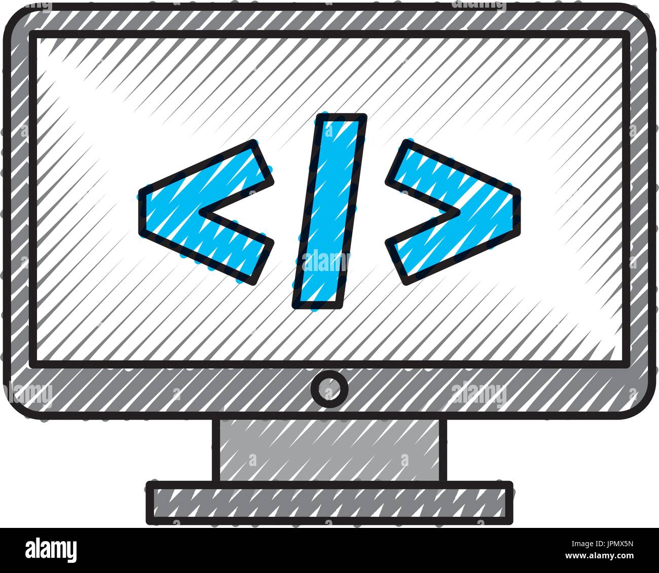 computer desktop with progamming language Stock Vector Image & Art - Alamy