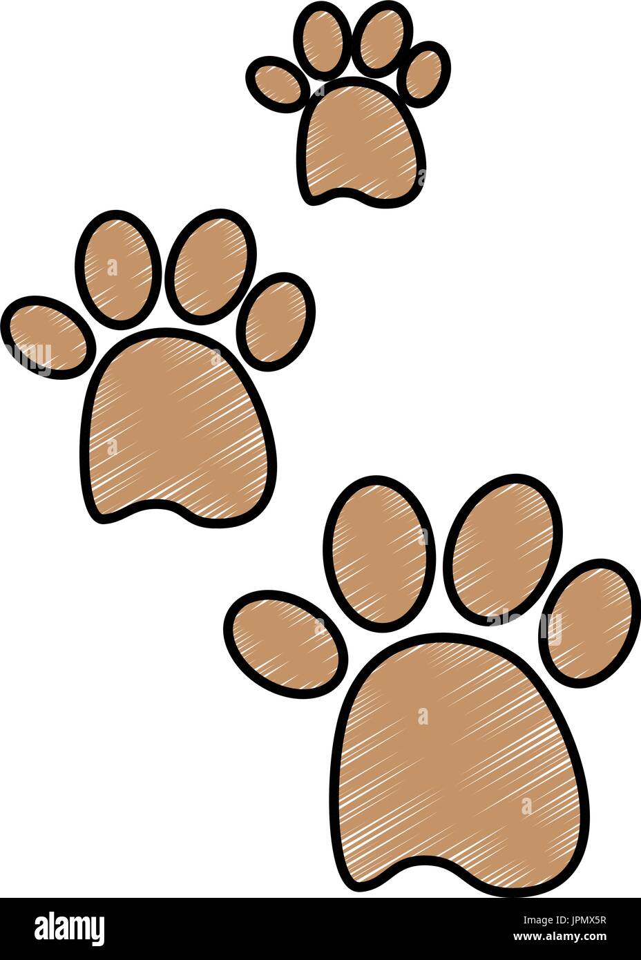 dog footprint icon over white background vector illustration Stock ...