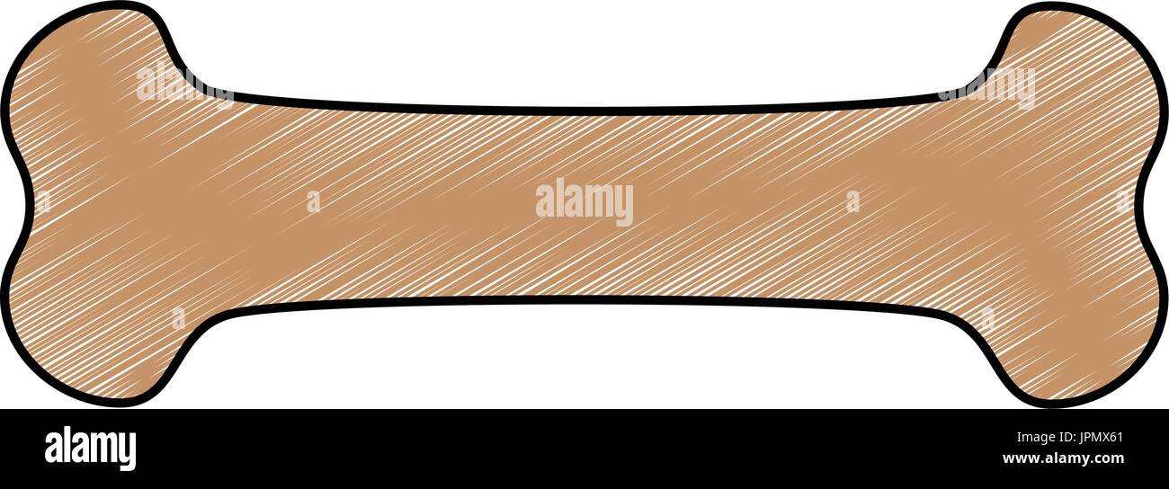 dog bone icon over white background vector illustration Stock Vector ...