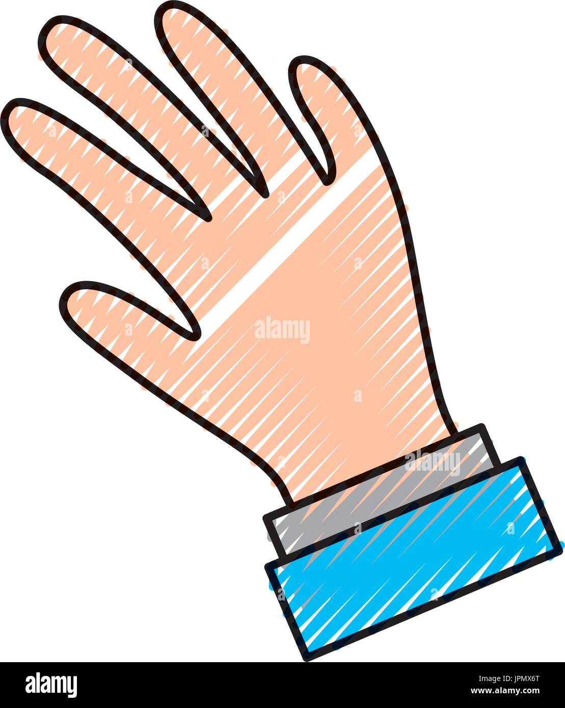 hand human isolated icon Stock Vector Image & Art - Alamy