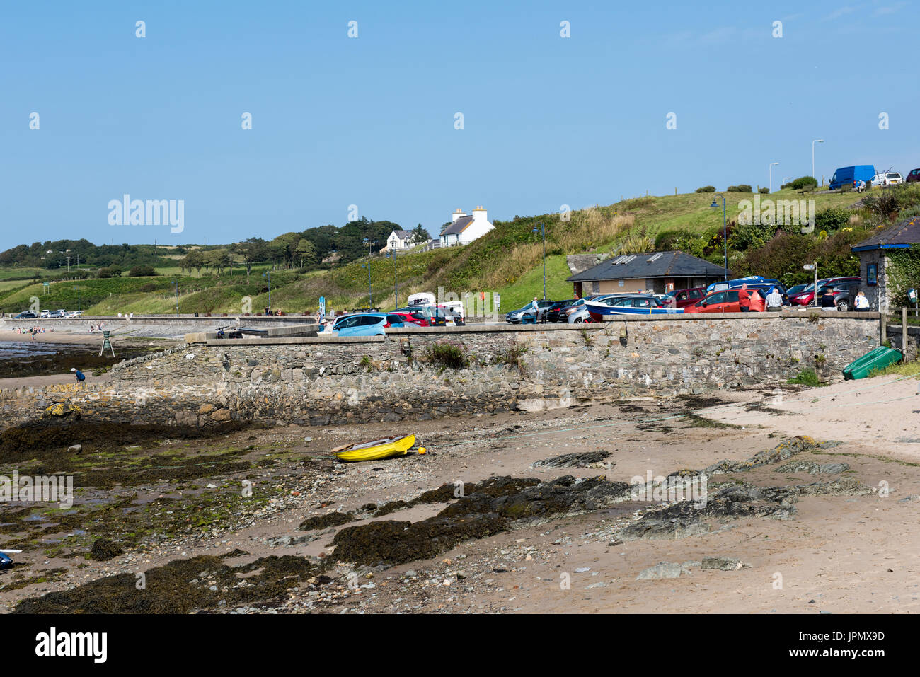 Boats in the harbour at Cemaes Bay, Anglesey Wales UK Stock Photo - Alamy