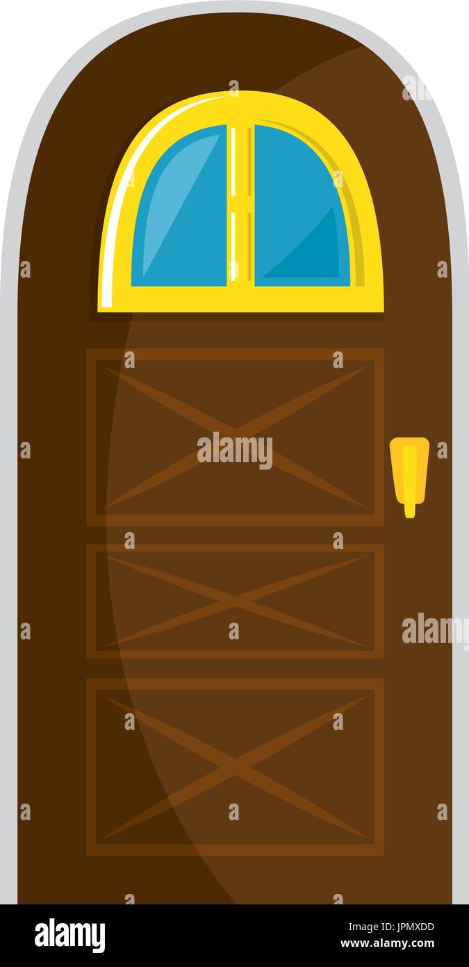 house door icon over white background vector illustration Stock Vector ...