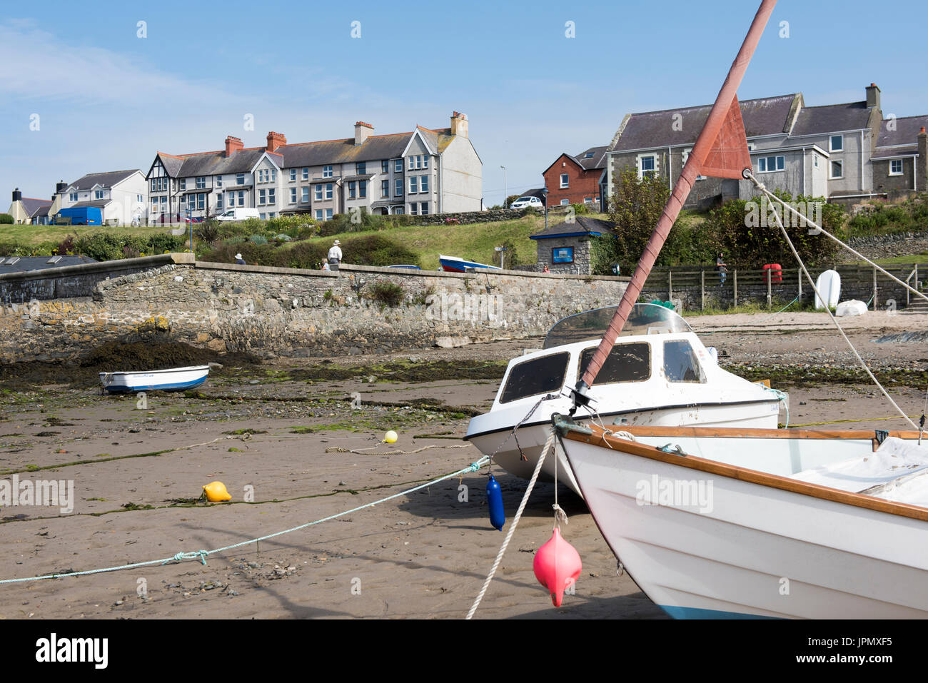 Boats in the harbour at Cemaes Bay, Anglesey Wales UK Stock Photo - Alamy