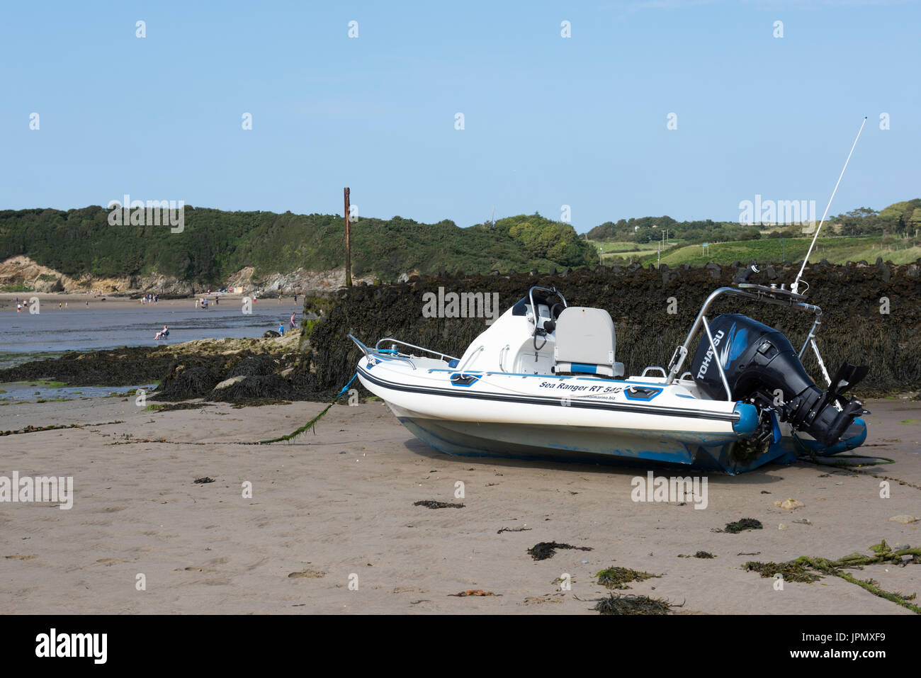 Boats in the harbour at Cemaes Bay, Anglesey Wales UK Stock Photo - Alamy