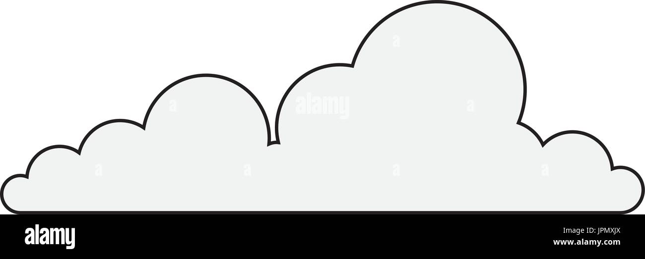 cloud icon over white background vector illustration Stock Vector Image ...
