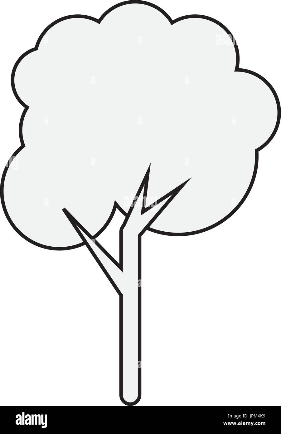 tree icon over white background vector illustration Stock Vector Image ...