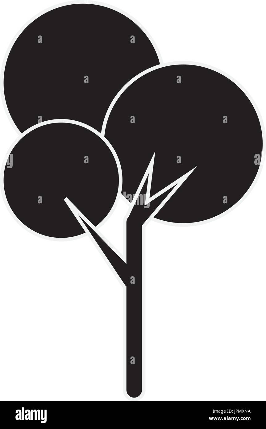 tree icon over white background vector illustration Stock Vector Image ...