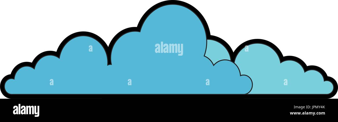 clouds icon over white background vector illustration Stock Vector ...