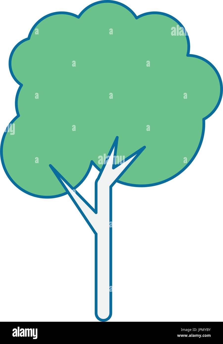 tree icon over white background colorful design vector illustration ...