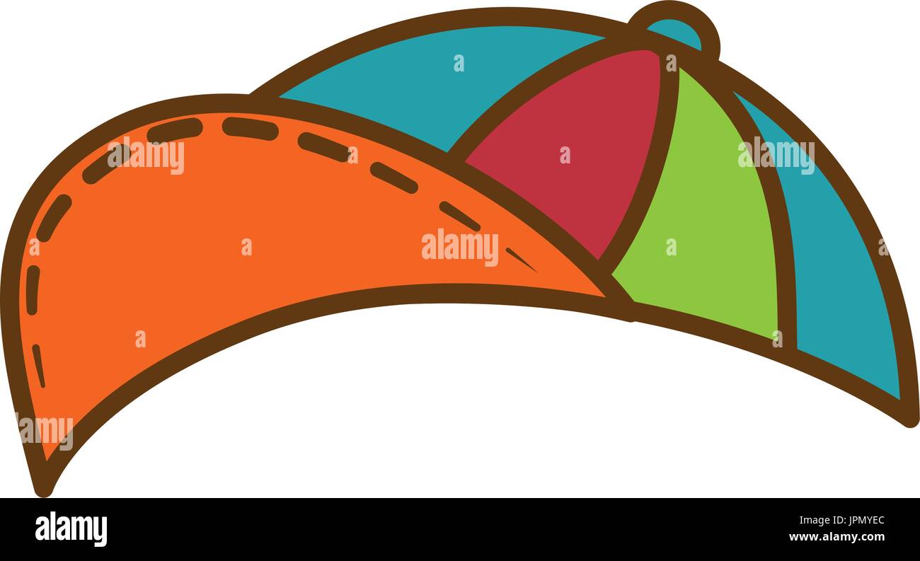 kid cap icon over white background vector illustration Stock Vector ...