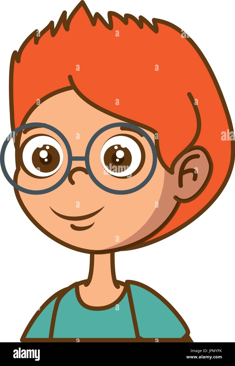 cartoon boy icon over white background vector illustration Stock Vector ...