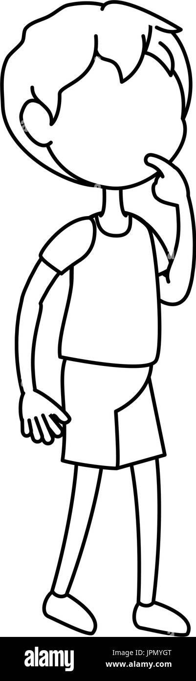 boy icon over white background vector illustration Stock Vector Image ...