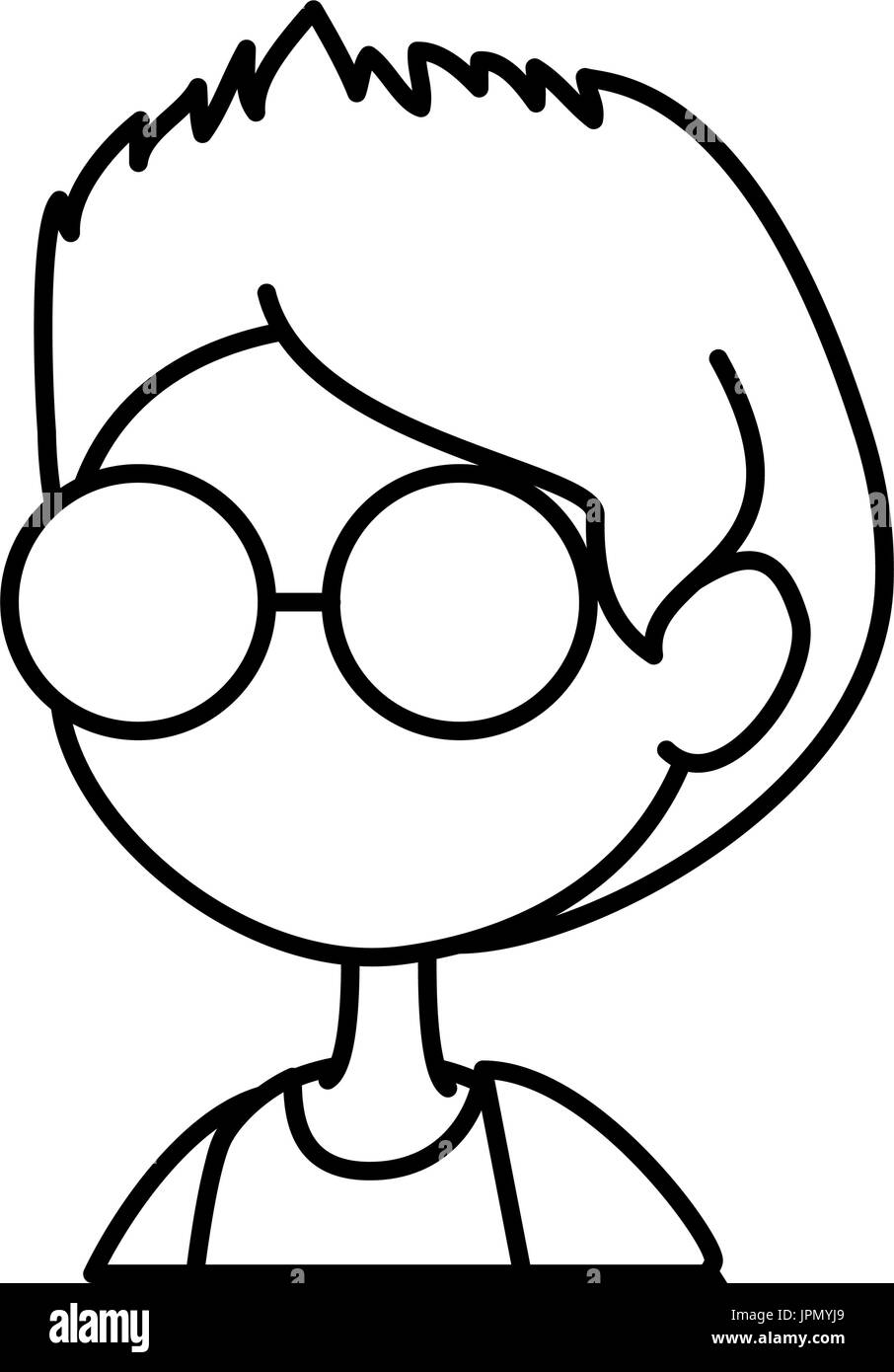 cartoon boy icon icon vector illustration graphic design Stock Vector ...