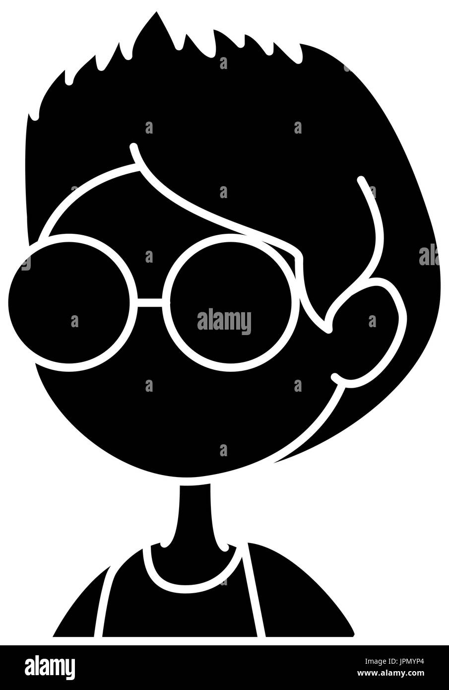 cartoon boy icon icon vector illustration graphic design Stock Vector ...