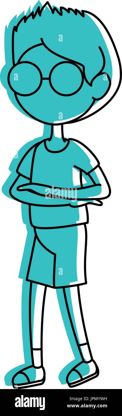 cartoon boy icon icon vector illustration graphic design Stock Vector ...