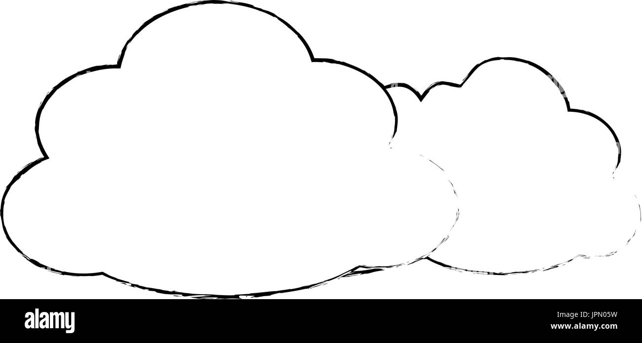 clouds icon over white background vector illustration Stock Vector ...