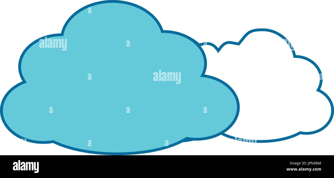 clouds icon over white background vector illustration Stock Vector ...