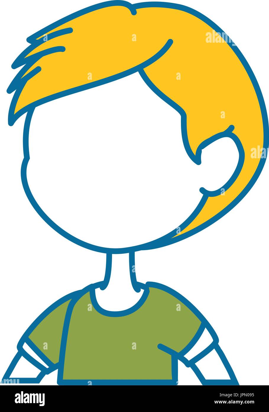 boy icon over white background colorful design vector illustration ...