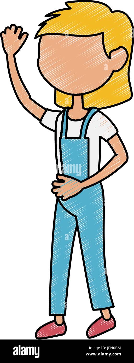 avatar girl icon over white background colorful design vector ...