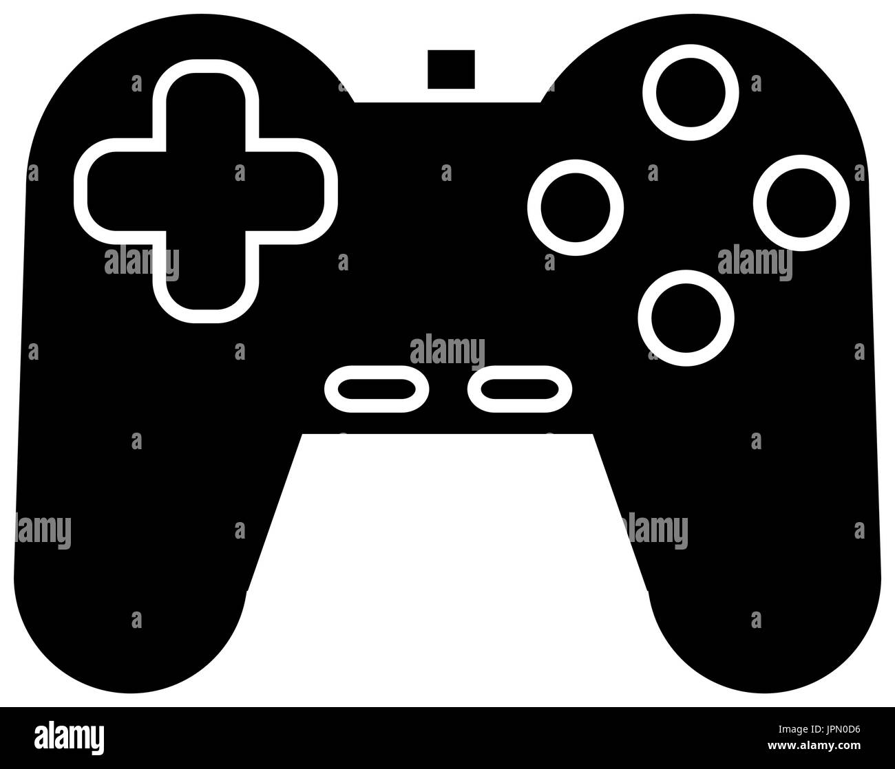 videogame controller icon over white background vector illustration ...
