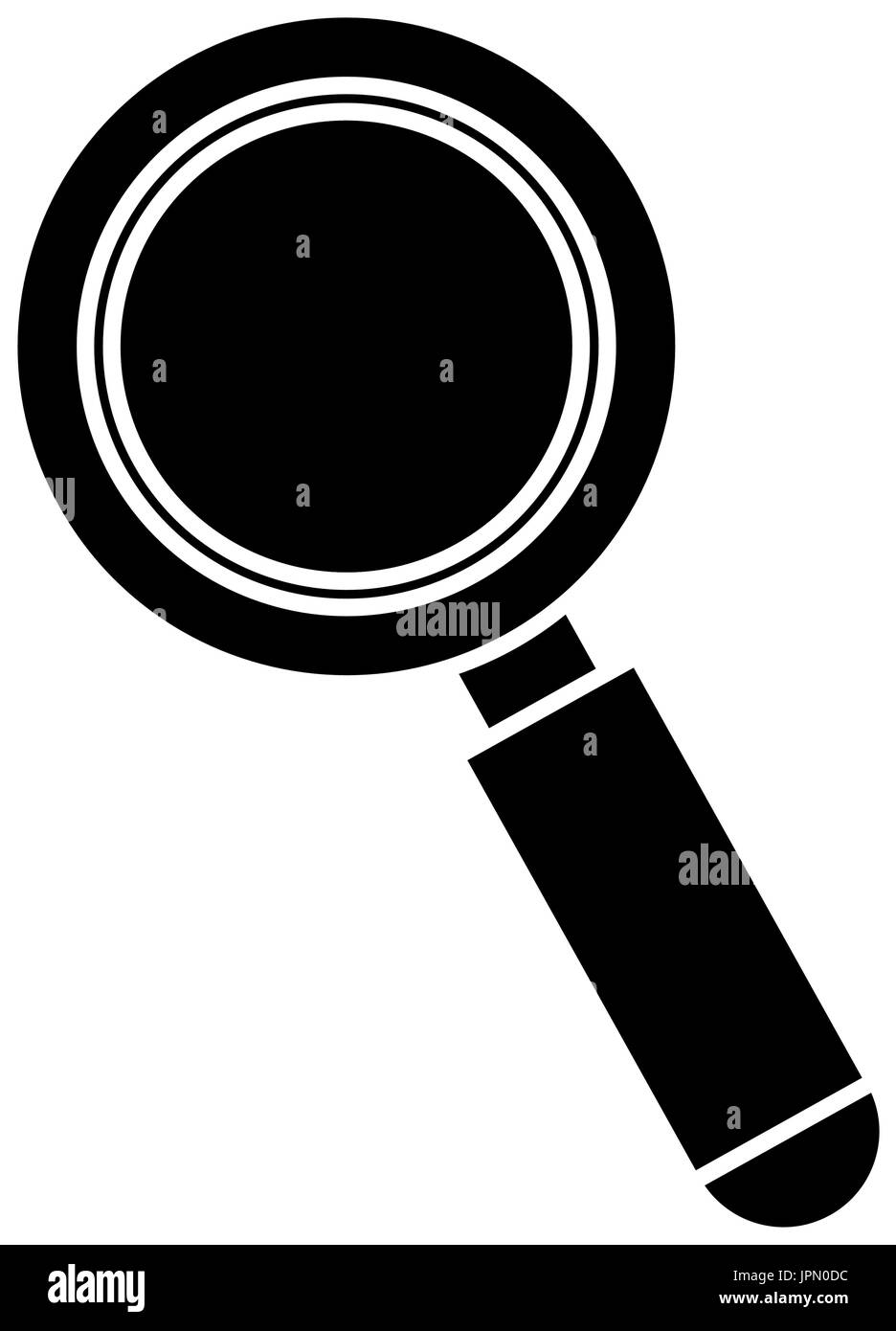 magnifying glass icon over white background vector illustration Stock ...