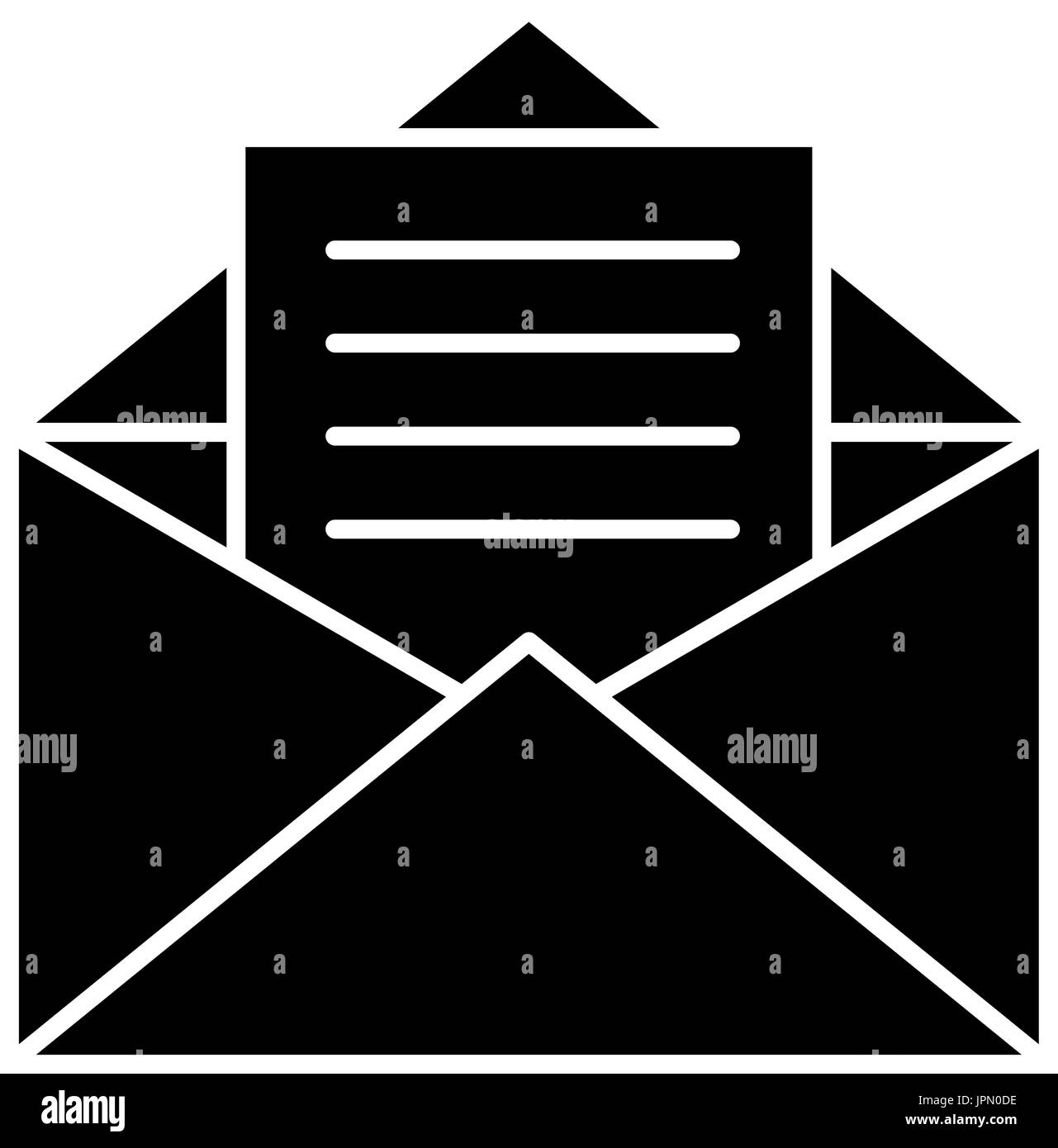 envelope icon over white background vector illustration Stock Vector ...