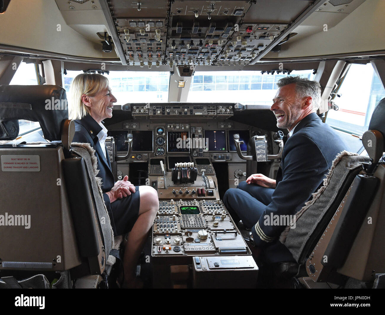 The UK's first woman Boeing 747 captain Yvonne Kershaw, who is to ...