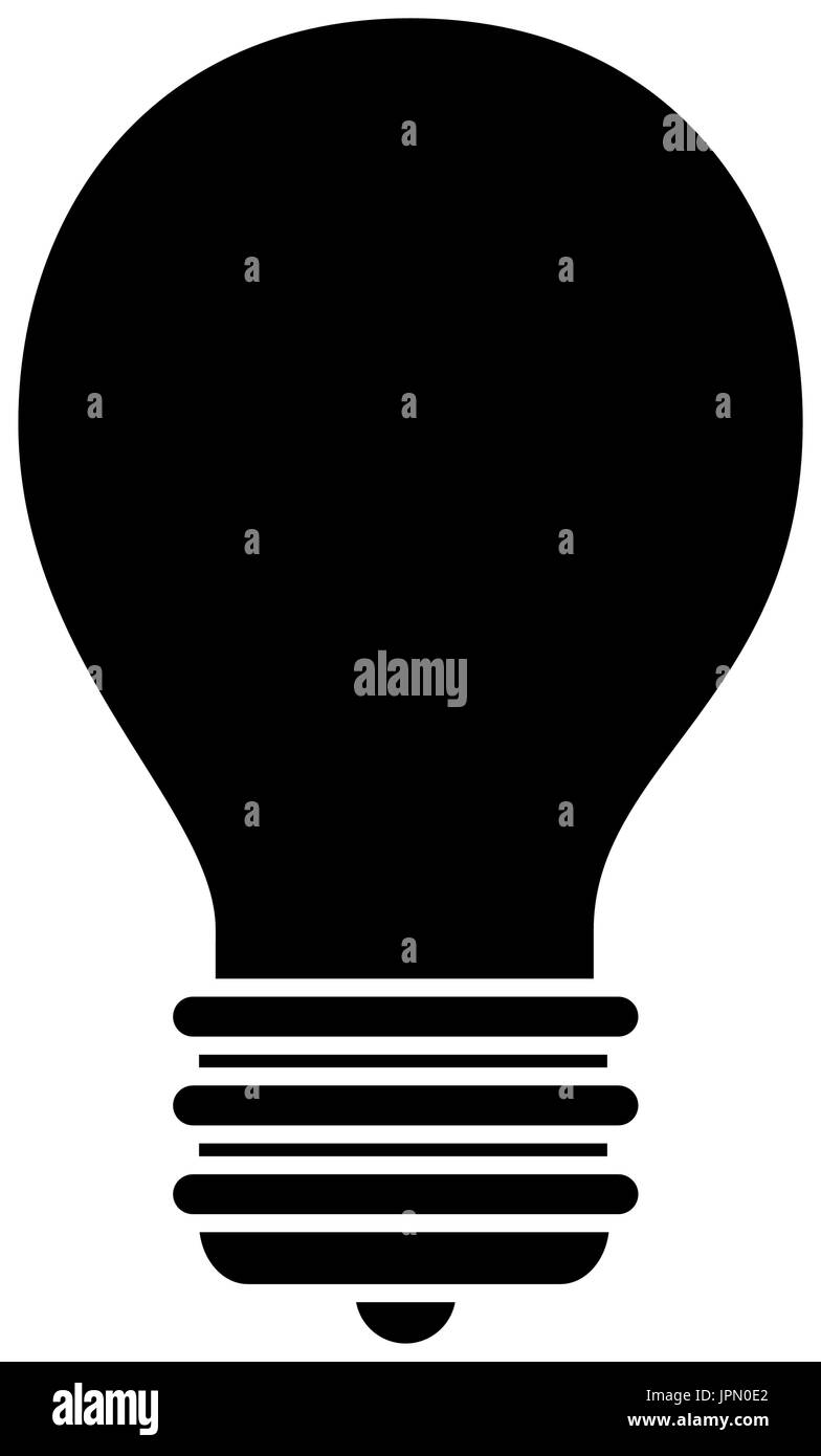 light bulb icon over white background vector illustration Stock Vector ...