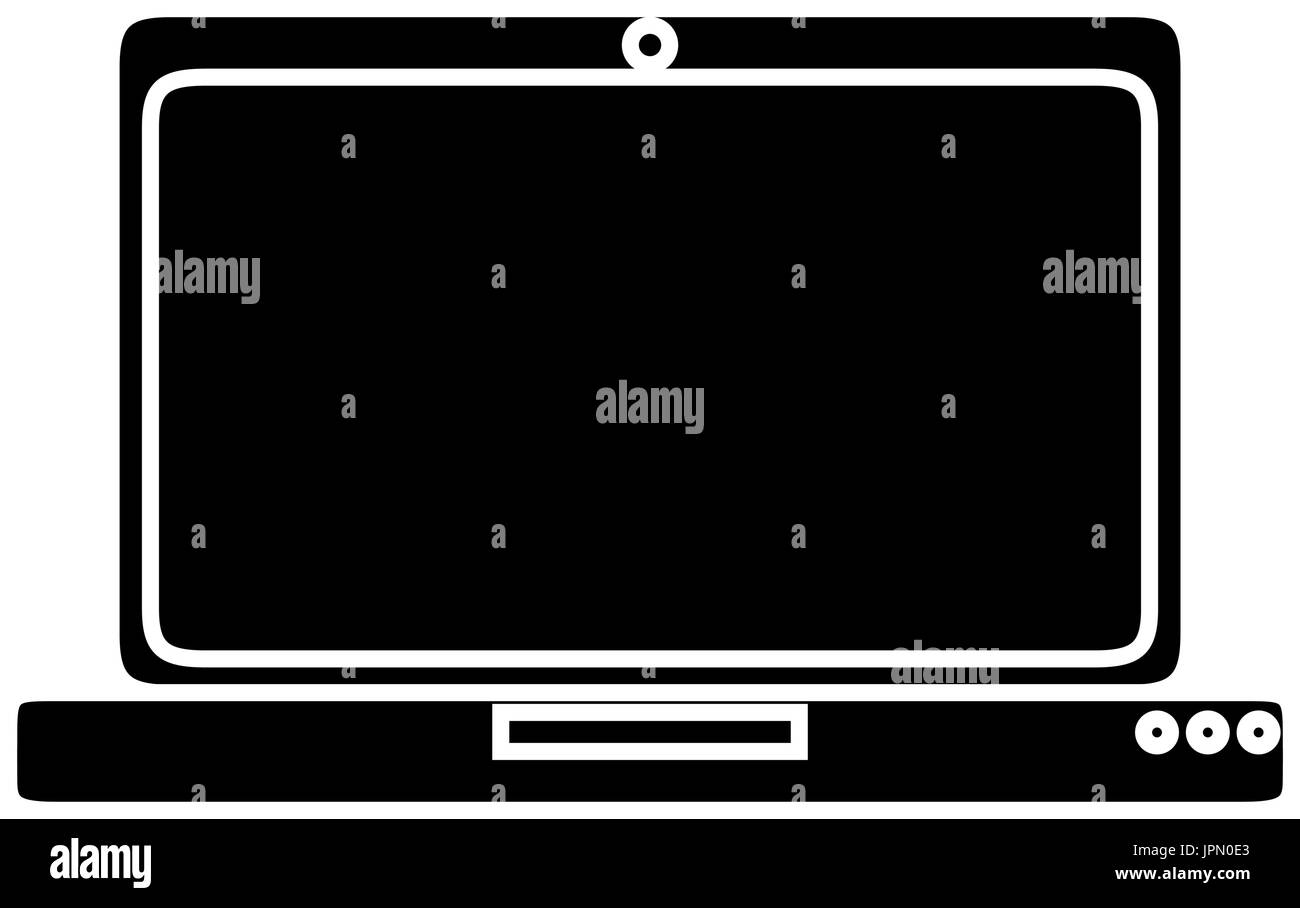 laptop computer icon over white background vector illustration Stock ...