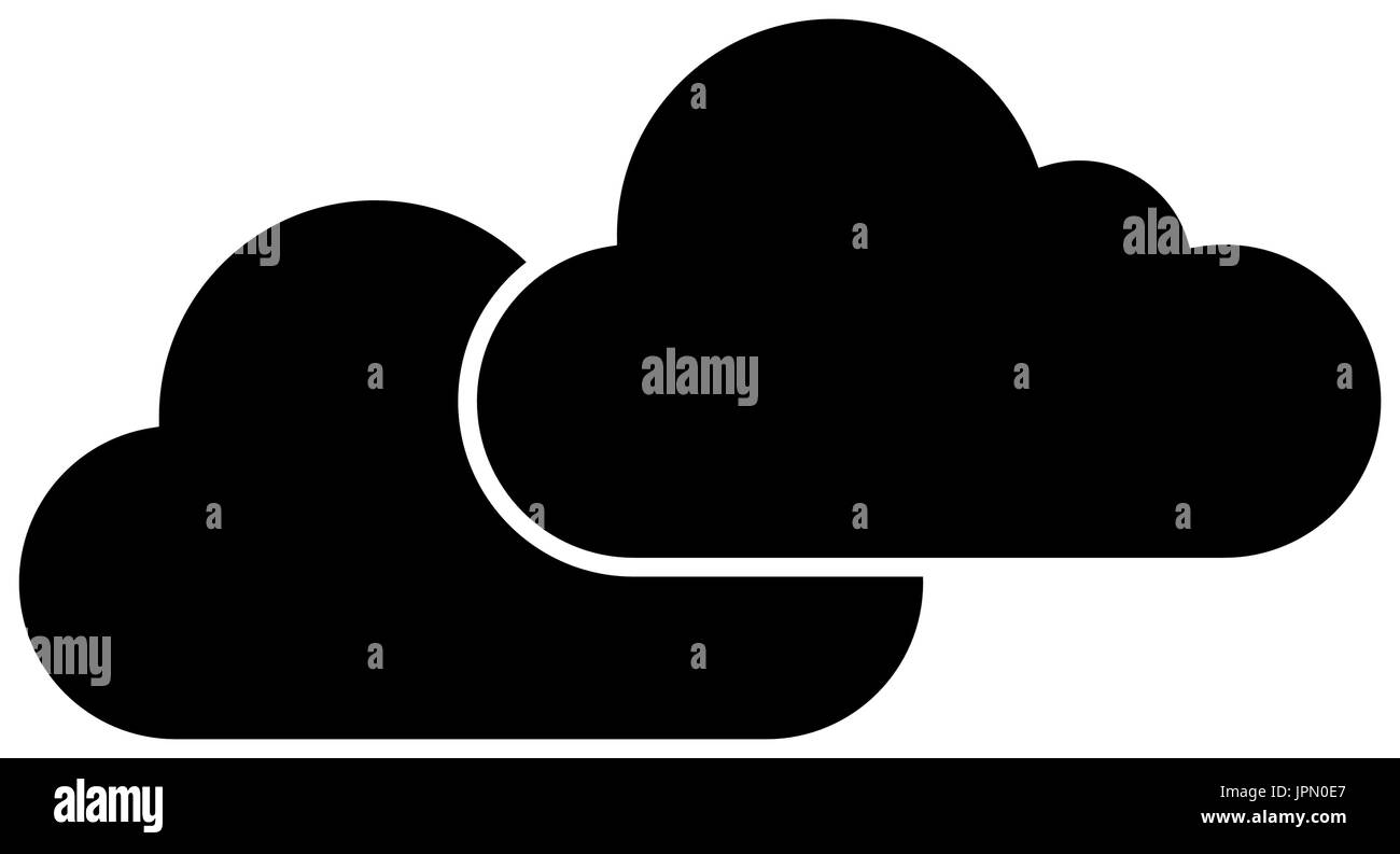 clouds icon over white background vector illustration Stock Vector ...