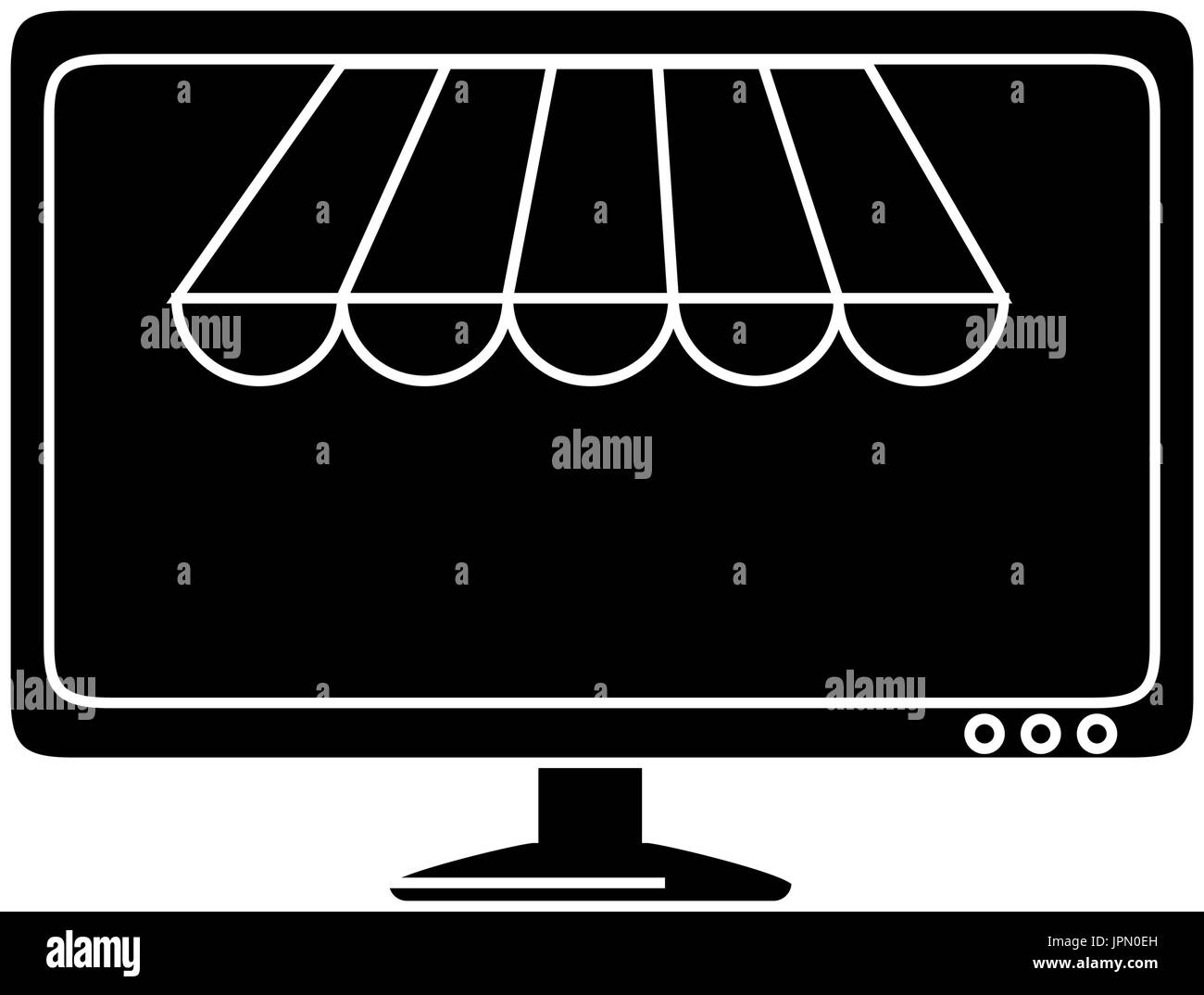 computer icon over white background vector illustration Stock Vector ...