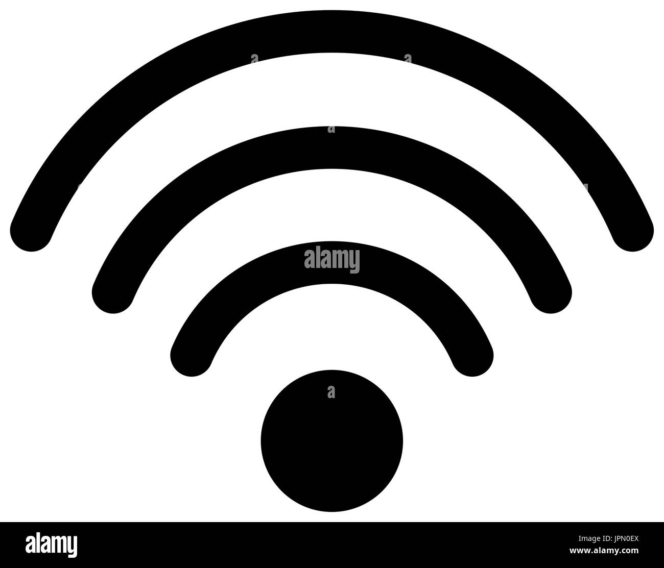 wifi sign icon over white background vector illustration Stock Vector ...
