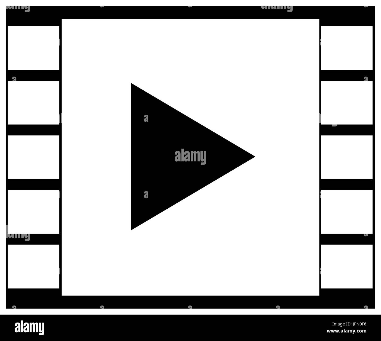 video player icon over white background vector illustration Stock ...