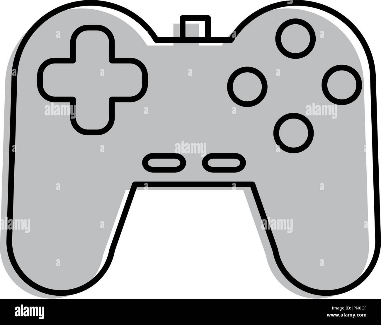 videogame controller icon over white background vector illustration ...
