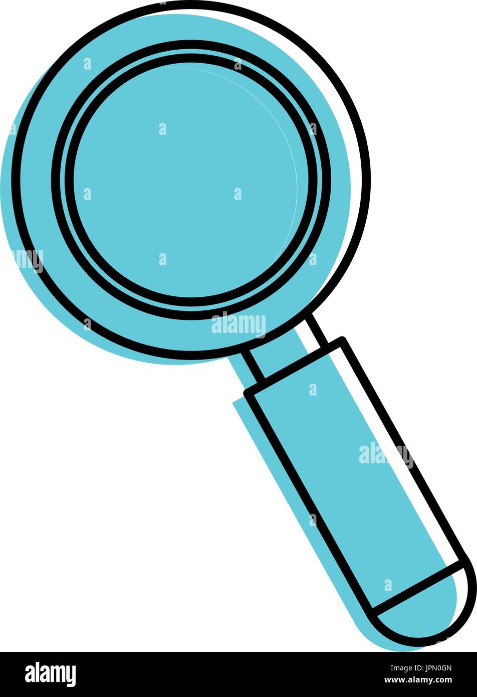 magnifying glass icon over white background vector illustration Stock ...