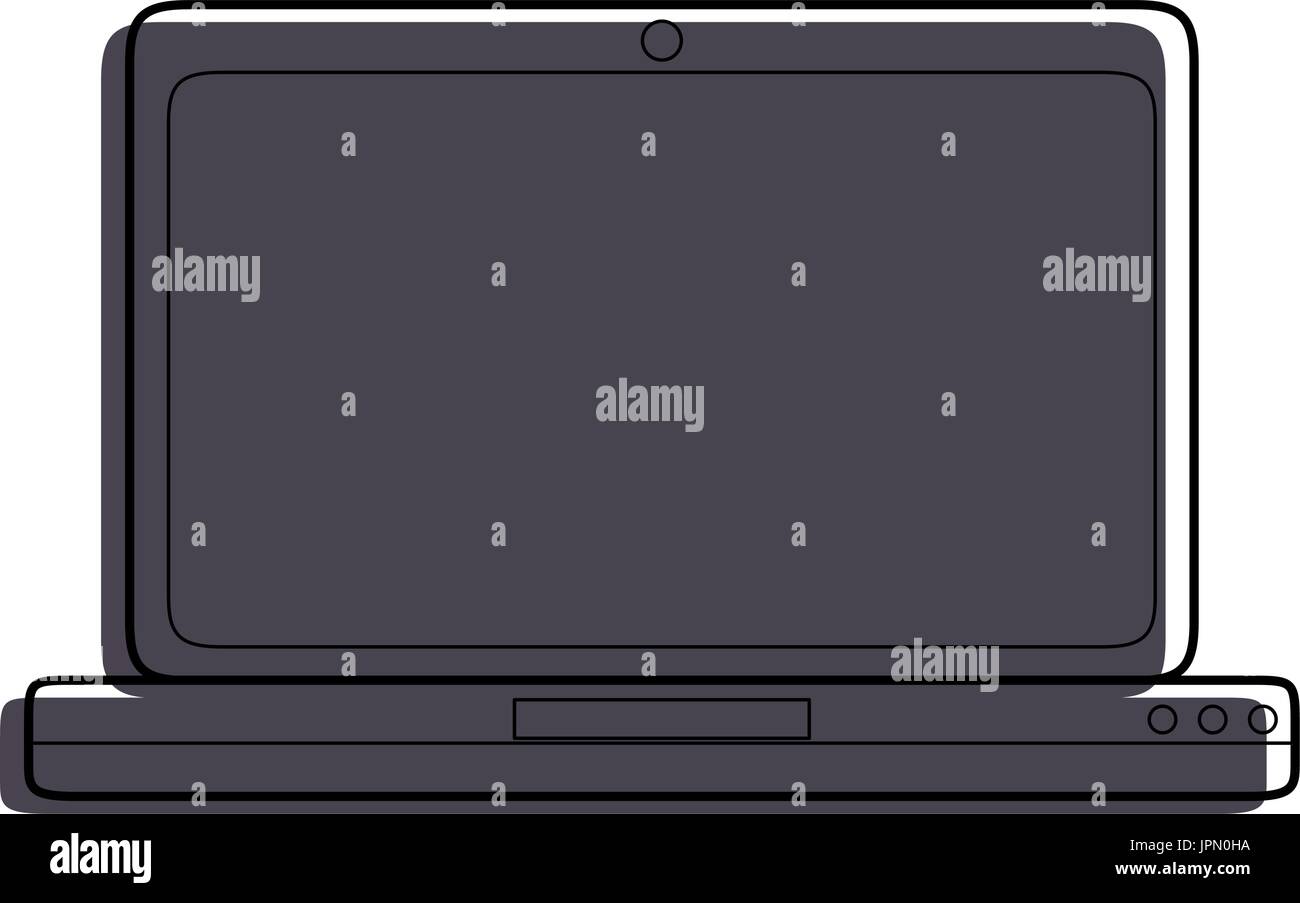 laptop computer icon over white background vector illustration Stock ...