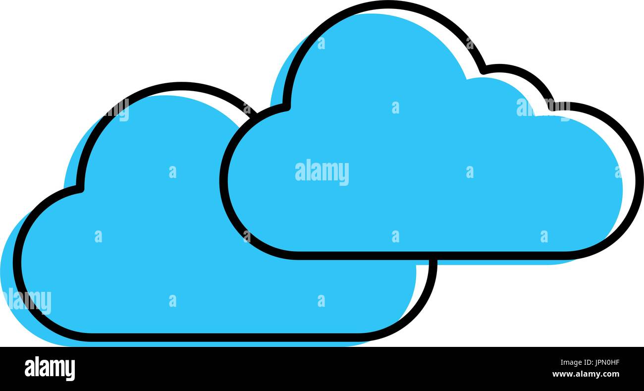 clouds icon over white background vector illustration Stock Vector ...