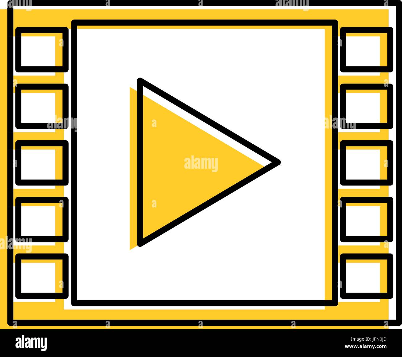 video player icon over white background vector illustration Stock ...