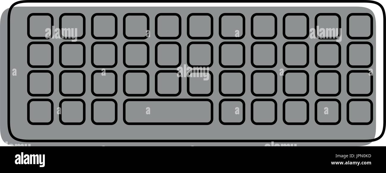 keyboard icon over white background vector illustration Stock Vector ...