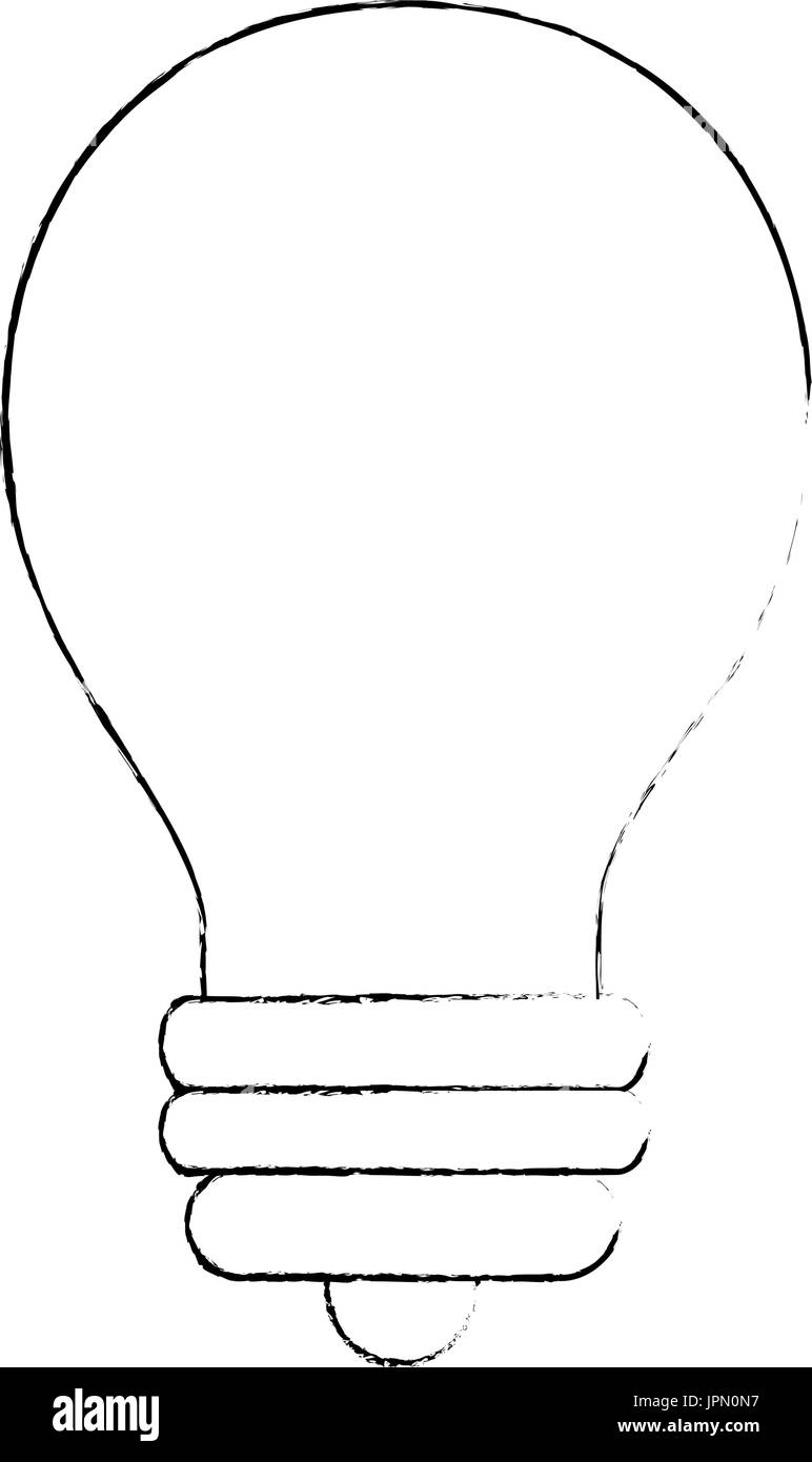 light bulb icon over white background vector illustration Stock Vector ...