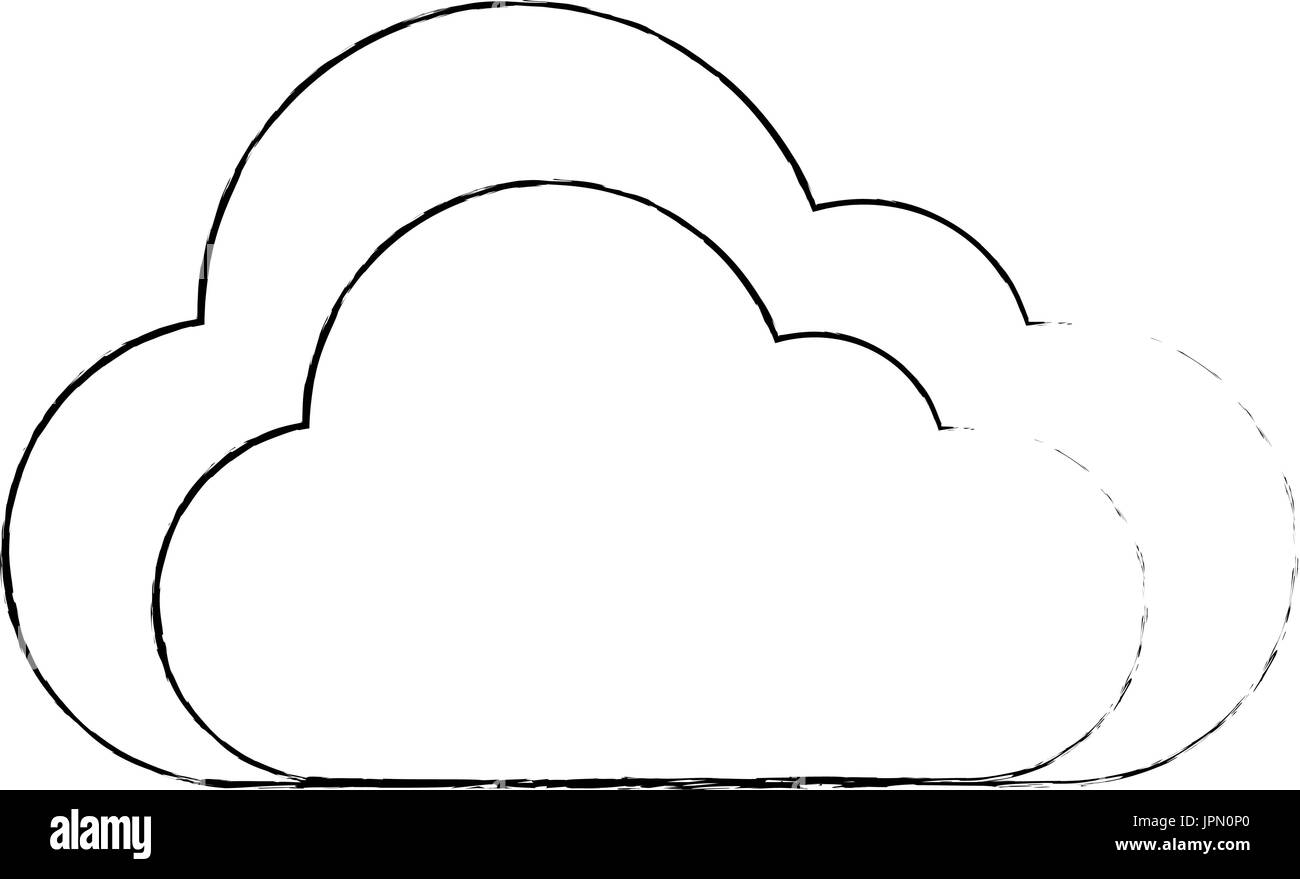 cloud icon over white background vector illustration Stock Vector Image ...