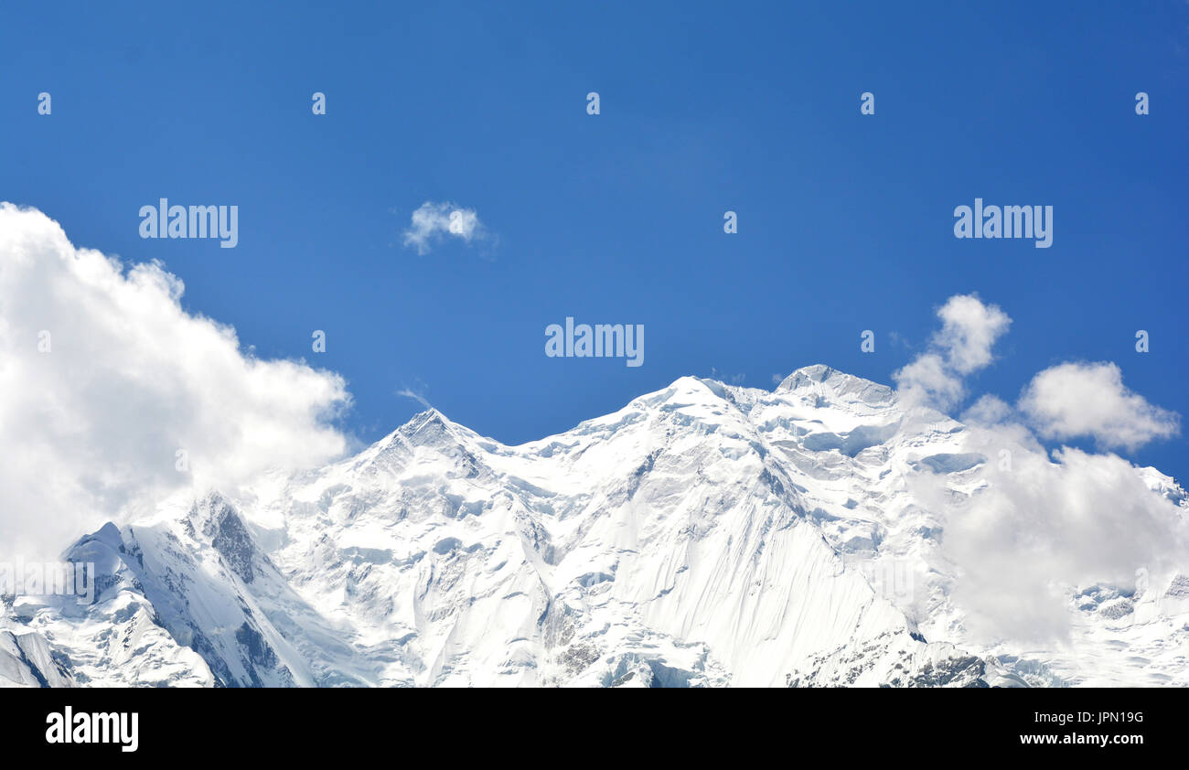 Amazing snowcap mountain wallpaper Stock Photo - Alamy