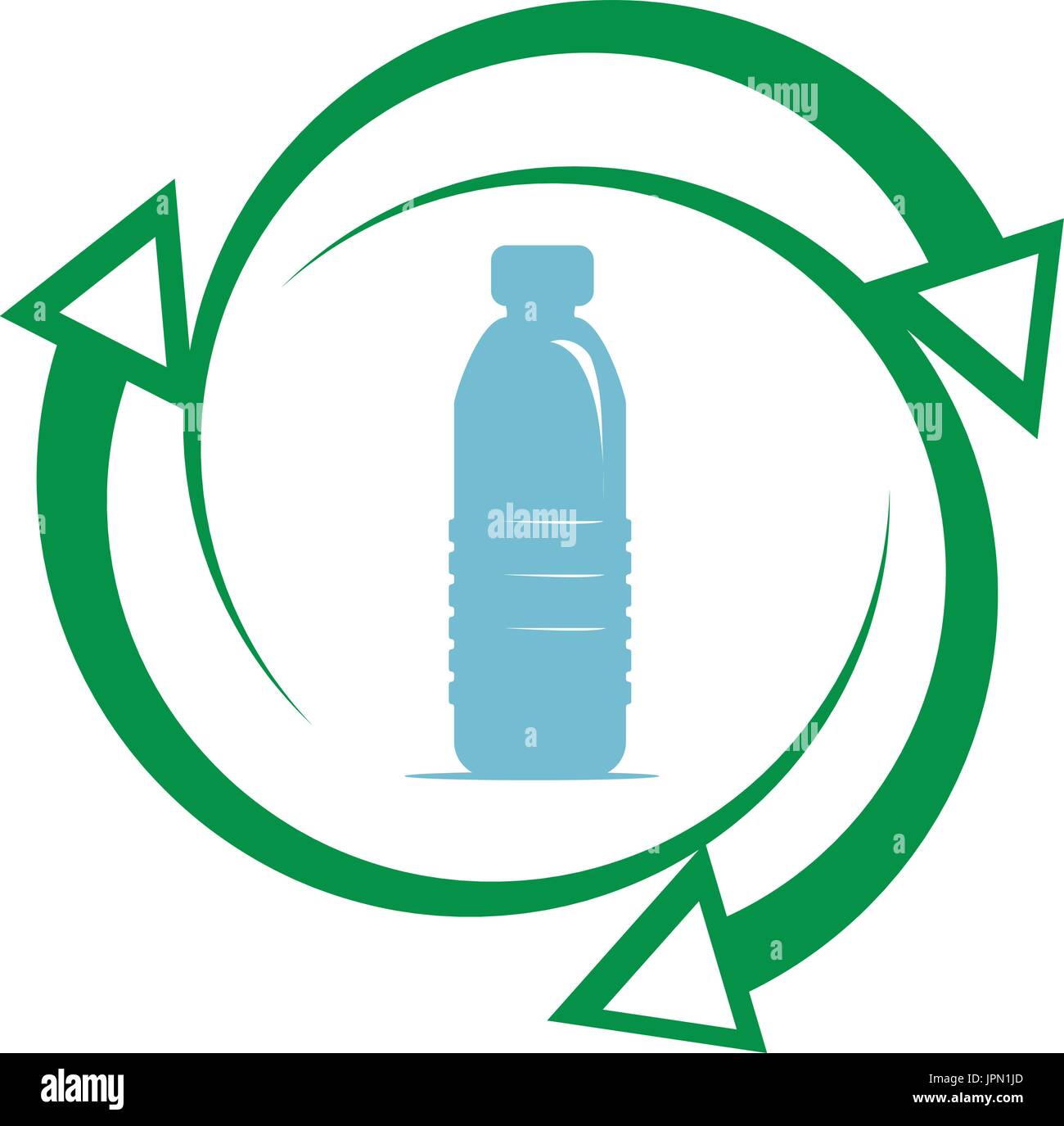 recycle plastic bottle, icon design, isolated on white background Stock ...