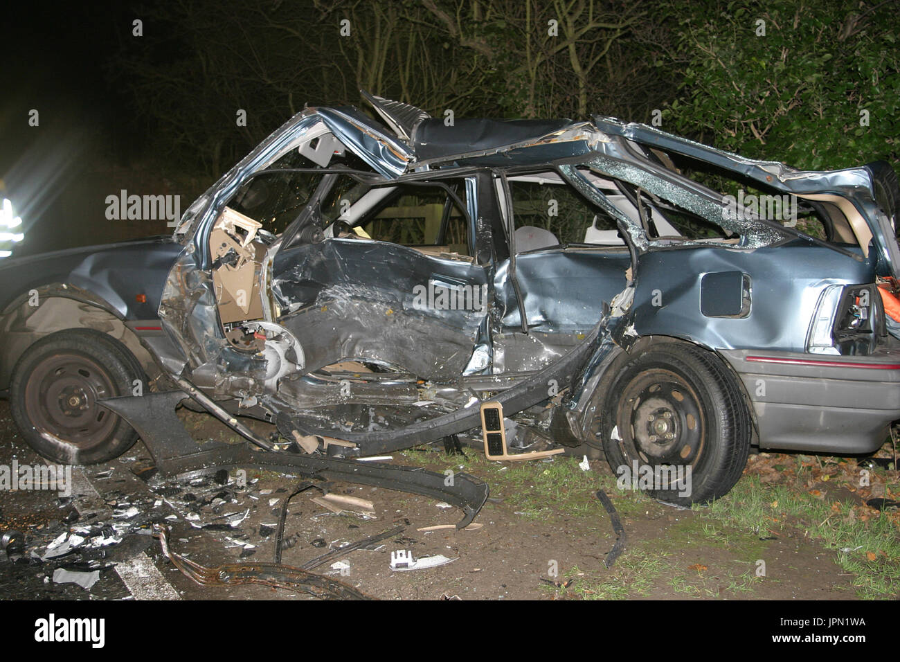 road traffic collision, Car crash Stock Photo - Alamy