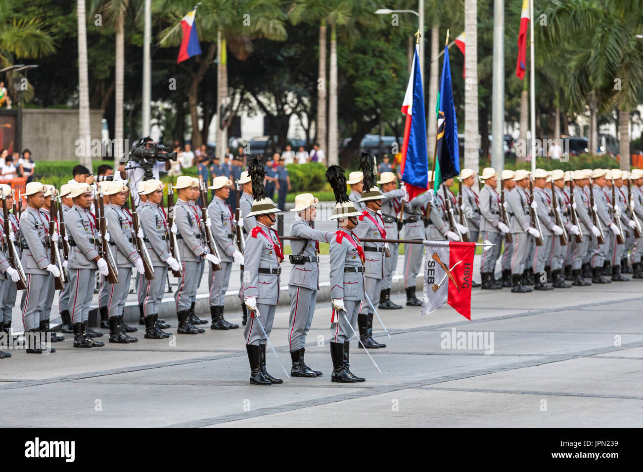 Military parade at Rizal Park, Manila, Philippines Stock Photo - Alamy